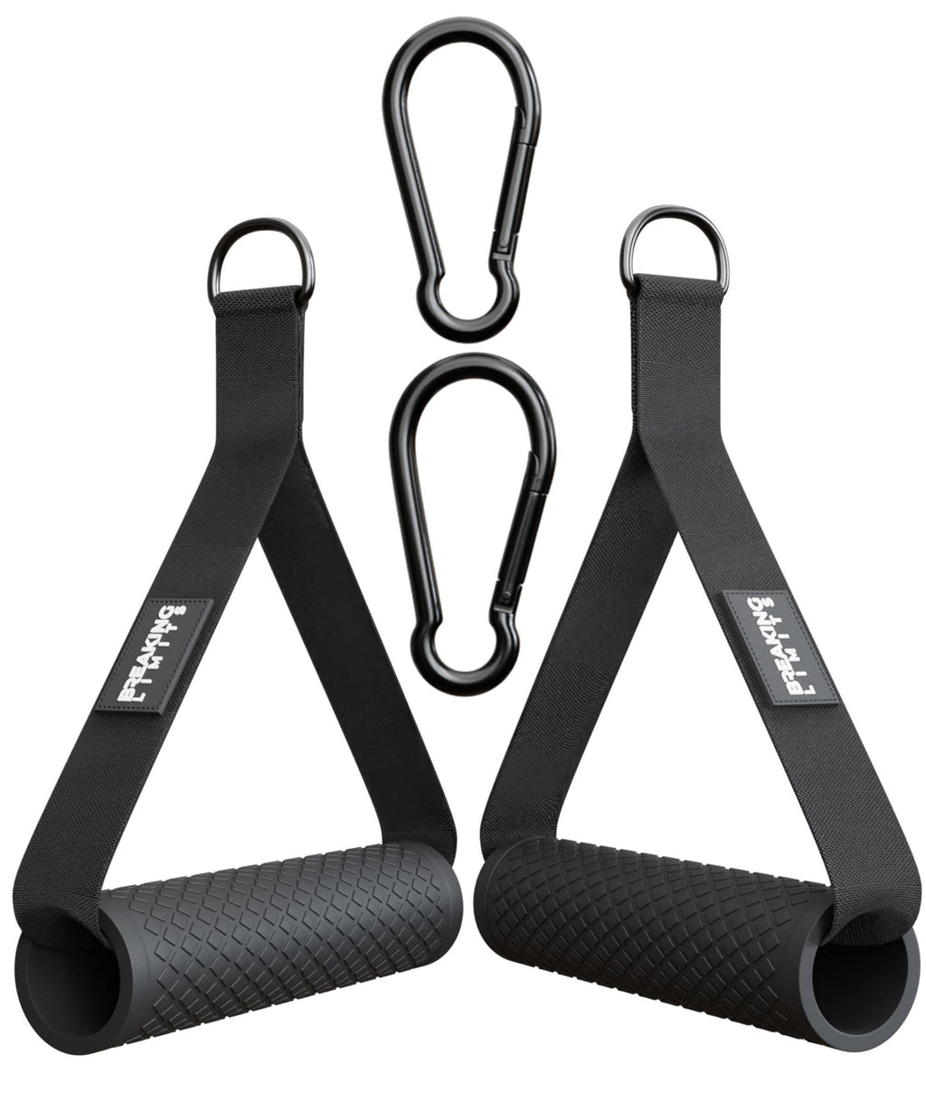 Heavy duty gym exercise handles rubber handles grip Lat pulldown ...